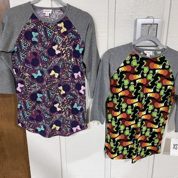 LuLaRoe | Tops | Lot 2 Lularoe Randy T Shirts Disney Themed Kermit Frog ...